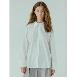 Blusentop NORR "NORR Shirt Betty", Damen, Gr. 40, sanftes wei&szlig;, Obermaterial: 65% Baumwolle, 32% Polyamid, 3% Elasthan, Blusen Blusentop