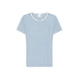 Kurzarmhemd CCDK COPENHAGEN "CCDK Copenhagen sleep shirt Bea", Damen, Gr. S, Normalgr&ouml;&szlig;en, riverside stripe, Obermaterial: 68% Viskose, 27% Baumwolle, 5% Elasthan, Hemden