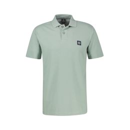 Poloshirt Lerros "Maskulines Poloshirt mit griffiger Struktur in gro&szlig;en Gr&ouml;&szlig;en", Herren, Gr. 4XL, bay gr&uuml;n, 100% Baumwolle, ohne Ausschnitt, Shirts
