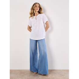 Shirttop Apricot "Top", Damen, Gr. XS (34), wei&szlig;, Obermaterial: 70% Polyester PES. 29% Viskose CV. 1% Elasthan EL., unifarben, Tops Shirttop, mit R&uuml;schendetail