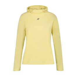 Trainingsshirt Rukka "Rukka Trikothemd Miinala", Damen, Gr. 36, pastelgelb, Stoff, 100% Polyester, normal, ohne Ausschnitt, Shirts