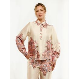 Blusentop LIBERT&Eacute; ESSENTIEL "Libert&eacute; Essentiel Shirt WENNISE", Damen, Gr. L, pink paisley, Obermaterial: 100% Polyester, Blusen Blusentop