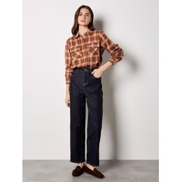Klassische Bluse Apricot "Bluse", Damen, Gr. S (36), pink, gewebt, Obermaterial: 70% Polyester PES. 24% Baumwolle CO. 4% Viskose CV. 2% Polyacryl PAN., kariert, 1-Knopf-Manschetten, Blusen Bluse, mit Karomuster