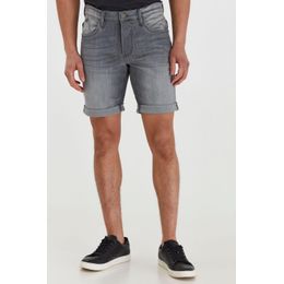 Jeansshorts Blend "BHGrilitsch", Herren, Gr. L, US-Gr&ouml;&szlig;en, denim grau, Web, 98% Baumwolle, 2% Elasthan, unifarben, Basic, normal kurz, Jeans Jeansshorts, Stilvolle 5-Pocket-Jeansshorts mit leichten Destroyed-Effekten