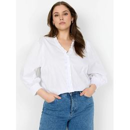 Blusentop WASABI CONCEPT "Wasabi Concept Shirt WA-SAGA 27", Damen, Gr. 50-52, 1000 wei&szlig;, Obermaterial: 68% Baumwolle, 27% Polyamid, 5% Elasthan, Blusen Blusentop