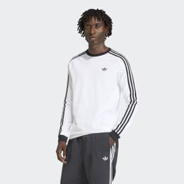 Langarmshirt adidas originals "3S LS TEE", Herren, Gr. XL, wei&szlig;, Obermaterial: 100% Baumwolle, Rundhals, Shirts Langarmshirt