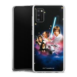 DeinDesign Galaxy A41 Handy Silikon H&uuml;lle Case transparent Handyh&uuml;lle Star Wars Lightsaber Merchandise Silikon Case