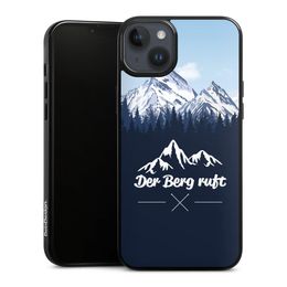 DeinDesign iPhone 14 Plus Handy Silikon H&uuml;lle Case schwarz Handyh&uuml;lle Wanderlust Sky Mountain