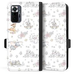 DeinDesign Xiaomi Redmi Note 10 Pro Handy Klapph&uuml;lle Handyh&uuml;lle aus Kunst Leder schwarz Flip Case Disney Dumbo Bambi Sideflip mit langer Lasche