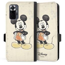 DeinDesign Xiaomi Redmi Note 10 Pro Handy Klapph&uuml;lle Handyh&uuml;lle aus Kunst Leder schwarz Flip Case Water Colour Official Licensed Product Sideflip mit langer 