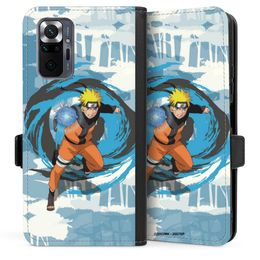 DeinDesign Xiaomi Redmi Note 10 Pro Handy Klapph&uuml;lle Handyh&uuml;lle aus Kunst Leder schwarz Flip Case Official Licensed Product Manga Naruto Shippuden Sideflip mit 