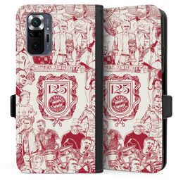 DeinDesign Xiaomi Redmi Note 10 Pro Handy Klapph&uuml;lle Handyh&uuml;lle aus Kunst Leder schwarz Flip Case Fcb 125 Jahre Fc Bayern M&uuml;nchen Official Licensed Product 