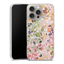 DeinDesign iPhone 16 Pro Max Handy Silikon H&uuml;lle Case transparent Handyh&uuml;lle Eukalyptus Muster Pattern Silikon Case