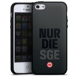 DeinDesign iPhone SE (2016-2019) Handy Silikon H&uuml;lle Case schwarz Handyh&uuml;lle Sge Official Licensed Product Eintracht Frankfurt