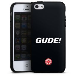 DeinDesign iPhone SE (2016-2019) Handy Silikon H&uuml;lle Case schwarz Handyh&uuml;lle Bundesliga Official Licensed Product Eintracht Frankfurt