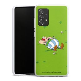 DeinDesign Galaxy A52s 5G Handy Silikon H&uuml;lle Case wei&szlig; Handyh&uuml;lle Official Licensed Product Asterix Obelix Silikon Case
