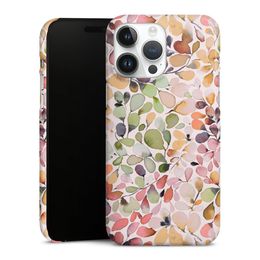 DeinDesign iPhone 14 Pro Max Handy Premium Case Smartphone Handyh&uuml;lle Schutzh&uuml;lle gl&auml;nzend Eukalyptus Muster Pattern Premium Case