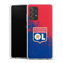 DeinDesign Galaxy A52s 5G Handy Silikon H&uuml;lle Case wei&szlig; Handyh&uuml;lle Olympique Lyonnais Ol Official Licensed Product Silikon Case