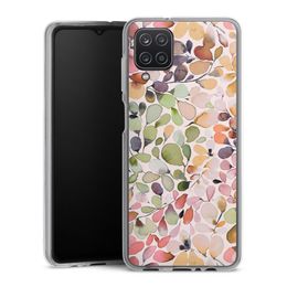 DeinDesign Galaxy A12 Handy Silikon H&uuml;lle Case transparent Handyh&uuml;lle Muster Eukalyptus Pattern Silikon Case