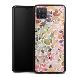DeinDesign Galaxy A12 Handy Silikon H&uuml;lle Case schwarz Handyh&uuml;lle Muster Eukalyptus Pattern