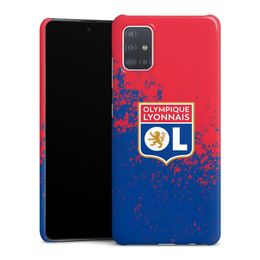 DeinDesign Galaxy A51 Handy Premium Case Smartphone Handyh&uuml;lle Schutzh&uuml;lle gl&auml;nzend Ol Olympique Lyonnais Official Licensed Product Premium Case