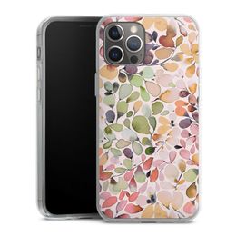 DeinDesign iPhone 12 Pro Max Handy Silikon H&uuml;lle Case transparent Handyh&uuml;lle Eukalyptus Muster Pattern Silikon Case
