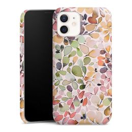 DeinDesign iPhone 12 Handy Premium Case Smartphone Handyh&uuml;lle Schutzh&uuml;lle gl&auml;nzend Eukalyptus Muster Pattern Premium Case