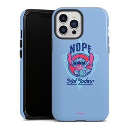 DeinDesign iPhone 13 Pro Max Handy Panzer Handyh&uuml;lle robuste Outdoor H&uuml;lle Schutzh&uuml;lle gl&auml;nzend Disney Sayings Lilo & Stitch Tough Case