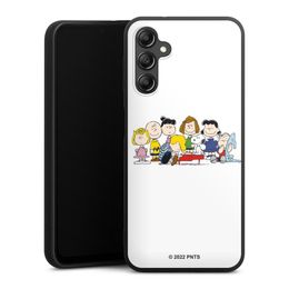 DeinDesign Galaxy A14 4G Handy Premium Silikon H&uuml;lle Handyh&uuml;lle schwarz Case Merchandise Kindheit Peanuts Silikon Premium Case