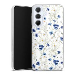 DeinDesign Galaxy A36 5G Handy Slim Case Silikon Handyh&uuml;lle transparent H&uuml;lle extra d&uuml;nn Muster Flower Flowers Silikon Slim Case