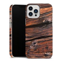 DeinDesign iPhone 13 Pro Max Handy Premium Case Smartphone Handyh&uuml;lle Schutzh&uuml;lle matt Beams Wood Wooden Look Premium Case