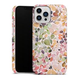 DeinDesign iPhone 13 Pro Max Handy Premium Case Smartphone Handyh&uuml;lle Schutzh&uuml;lle matt Eukalyptus Muster Pattern Premium Case