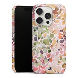 DeinDesign iPhone 15 Pro Handy Premium Case Smartphone Handyh&uuml;lle Schutzh&uuml;lle matt Eukalyptus Muster Pattern Premium Case
