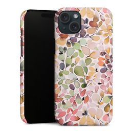 DeinDesign iPhone 15 Plus Handy Premium Case Smartphone Handyh&uuml;lle Schutzh&uuml;lle matt Eukalyptus Muster Pattern Premium Case