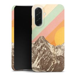 DeinDesign Galaxy A36 5G Handy Premium Case Smartphone Handyh&uuml;lle Schutzh&uuml;lle matt Sunshine Mountain Retro Premium Case