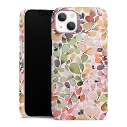 DeinDesign iPhone 13 Handy Premium Case Smartphone Handyh&uuml;lle Schutzh&uuml;lle matt Eukalyptus Muster Pattern Premium Case
