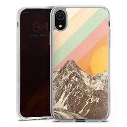 DeinDesign iPhone Xr Handy Silikon H&uuml;lle Case transparent Handyh&uuml;lle Sunshine Mountain Retro Silikon Case