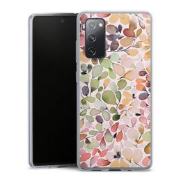 DeinDesign Galaxy S20 FE Handy Silikon H&uuml;lle Case transparent Handyh&uuml;lle Muster Eukalyptus Pattern Silikon Case