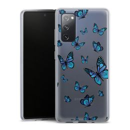 DeinDesign Galaxy S20 FE Handy Silikon H&uuml;lle Case transparent Handyh&uuml;lle Transparent Muster Butterfly Silikon Case