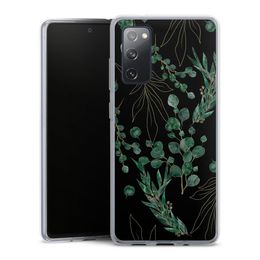 DeinDesign Galaxy S20 FE 5G Handy Silikon H&uuml;lle Case transparent Handyh&uuml;lle Eukalyptus Leaves Nature Silikon Case