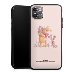 DeinDesign iPhone 11 Pro Max Handy Premium Silikon H&uuml;lle Handyh&uuml;lle schwarz Case Winnie The Pooh Piglet Official Licensed Product Disney Silikon Premium Case
