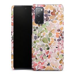 DeinDesign Galaxy S20 FE Handy Premium Case Smartphone Handyh&uuml;lle Schutzh&uuml;lle gl&auml;nzend Muster Eukalyptus Pattern Premium Case