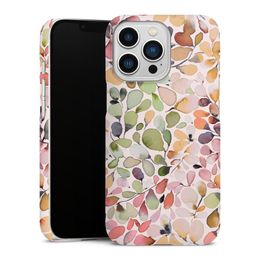 DeinDesign iPhone 13 Pro Handy Premium Case Smartphone Handyh&uuml;lle Schutzh&uuml;lle matt Eukalyptus Muster Pattern Premium Case