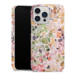 DeinDesign iPhone 13 Pro Handy Premium Case Smartphone Handyh&uuml;lle Schutzh&uuml;lle gl&auml;nzend Eukalyptus Muster Pattern Premium Case