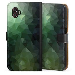 DeinDesign Galaxy XCover 6 Pro Handy Klapph&uuml;lle Handyh&uuml;lle aus Kunst Leder schwarz Flip Case Tarnmuster Geometric Mosaic Sideflip mit langer Lasche