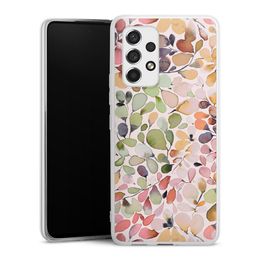 DeinDesign Galaxy A53 5G Handy Silikon H&uuml;lle Case transparent Handyh&uuml;lle Muster Eukalyptus Pattern Silikon Case