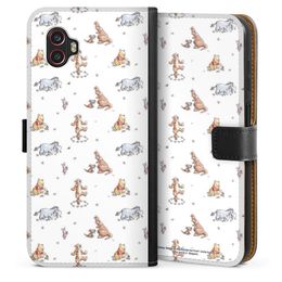 DeinDesign Galaxy XCover 6 Pro Handy Klapph&uuml;lle Handyh&uuml;lle aus Kunst Leder schwarz Flip Case Winnie The Pooh Disney Official Licensed Product Sideflip mit langer