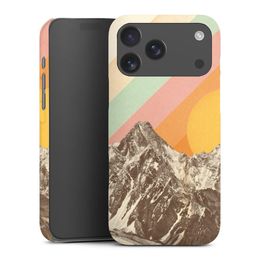 DeinDesign iPhone 17 Pro Max Handy Premium Case Smartphone Handyh&uuml;lle Schutzh&uuml;lle gl&auml;nzend Sunshine Mountain Retro Premium Case