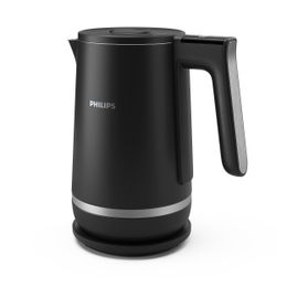 Philips Wasserkocher "HD9396/90 7000 Series, doppelwandig, mit 6 Temperatureinstellungen", schwarz, B:23,05cm H:25,2cm T:15,5cm, Wasserkocher, aus lebensmittelechtem Edelstahl, mit Warmhaltefunktion