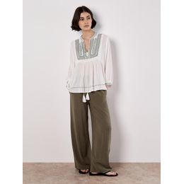 Klassische Bluse Apricot "Bluse", Damen, Gr. S (36), gr&uuml;n, Obermaterial: 100% Viskose CV., bestickt, Blusen Bluse, mit Stickerei